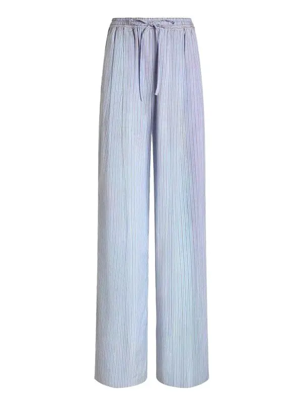 Dolce & Gabbana Striped Poplin Trousers - Blue