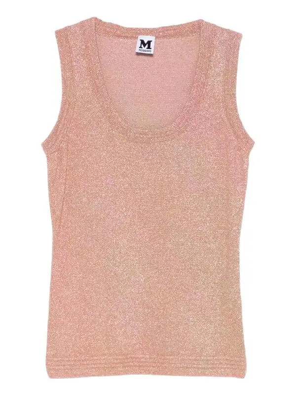 Missoni Round-neck Sleeveless Top - Pink