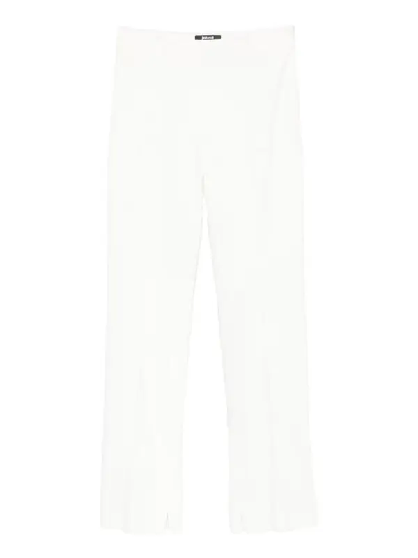 Just Cavalli Split-hem Trousers - White