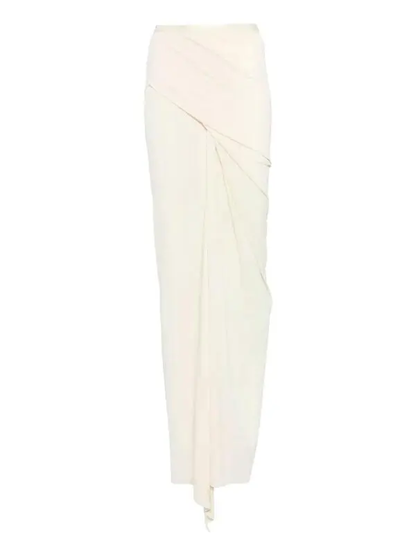 Rick Owens Draped Maxi Skirt - Neutrals