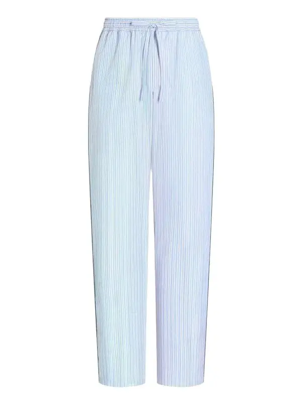 Dolce & Gabbana Striped Poplin Trousers - Blue