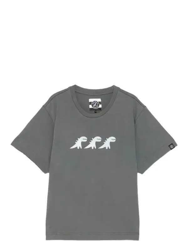 AGNES B. Dino Applique T-shirt - Grey