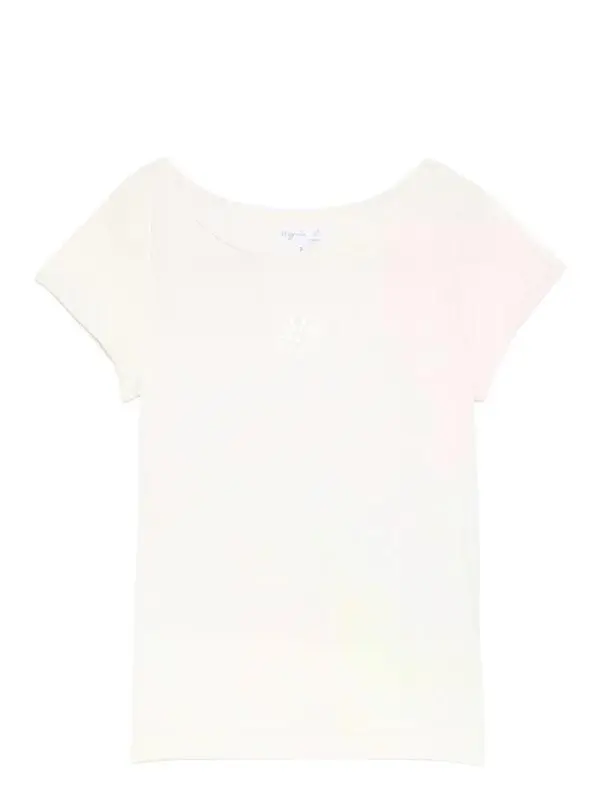 AGNES B. Sun-motif T-shirt - Neutrals