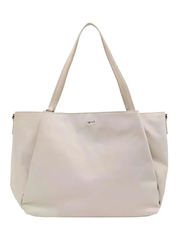 AGNES B. Large Origami Tote Bag - Neutrals