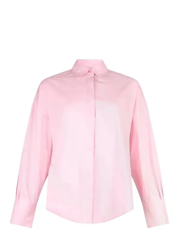 Liu Jo Logo-studs Poplin Shirt - Pink