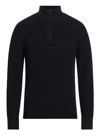 DRUMOHR Cotton Half-zip Sweater - Midnight Blue