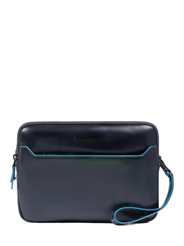 PIQUADRO Fingerprint Security Clutch - Blue