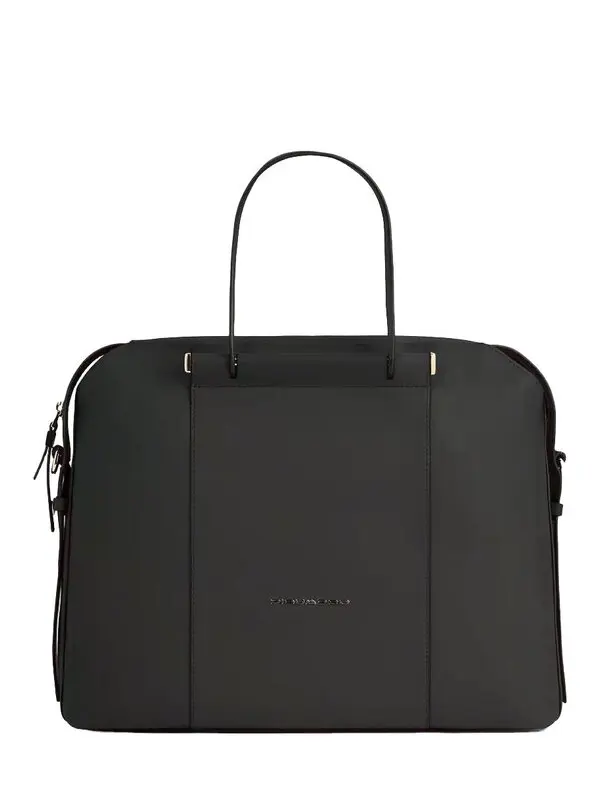 PIQUADRO Leather Laptop Bag - Grey