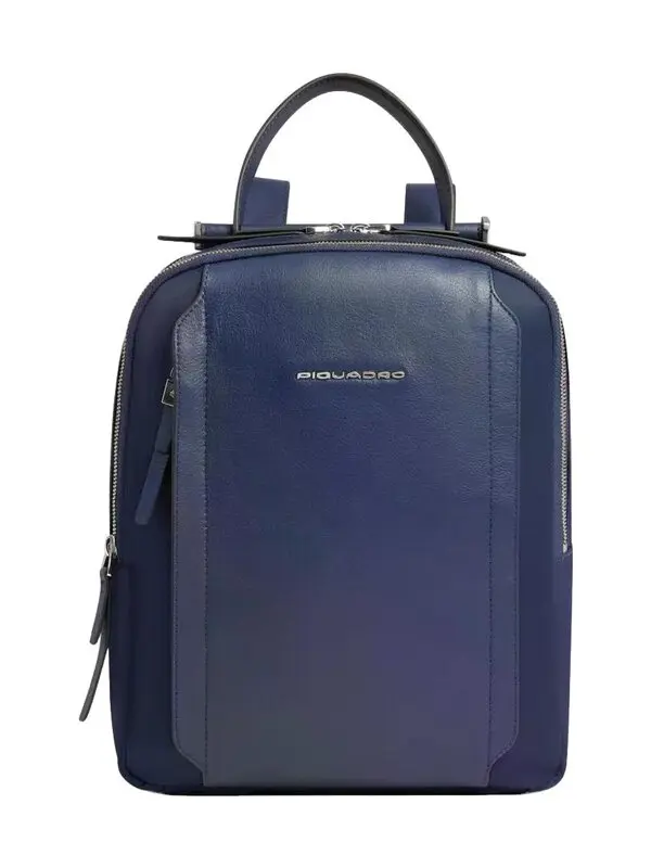 PIQUADRO Panelled Backpack - Blue