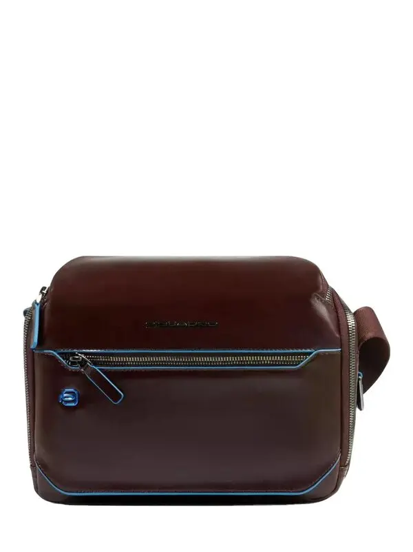 PIQUADRO Leather Crossbody Bag - Brown