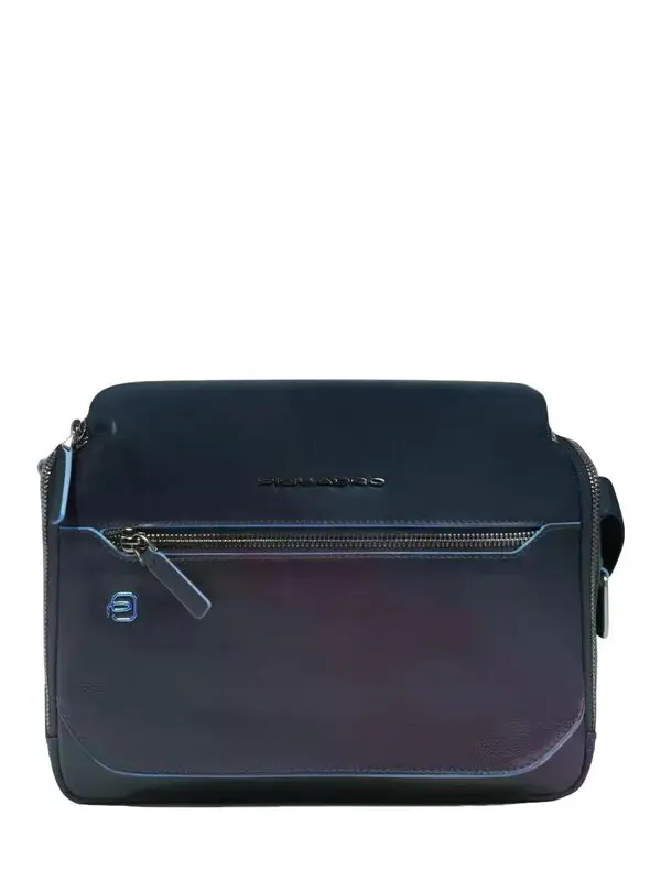 PIQUADRO Leather Crossbody Bag - Blue