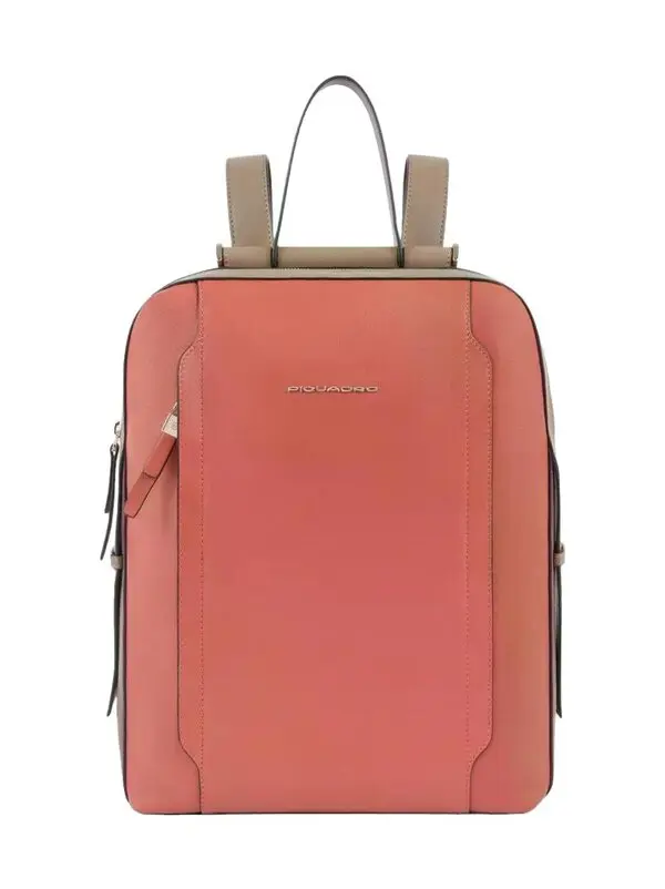 PIQUADRO Leather Backpack - Pink