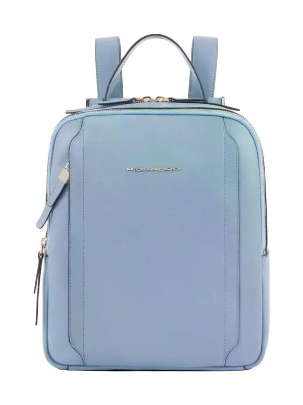 PIQUADRO Circle Leather Backpack - Blue