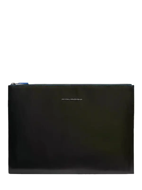 PIQUADRO Leather Clutch - Black