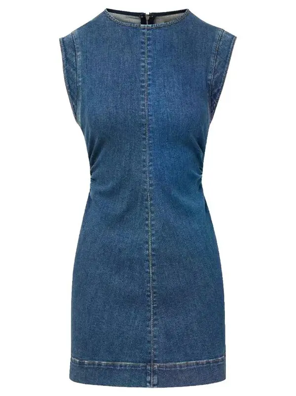 Veronica Beard Imara Denim Mini Dress - Blue