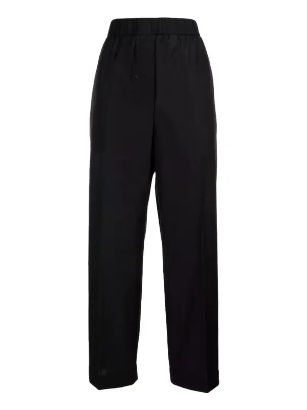 Peserico High-waisted Straight Leg Trousers - Blue