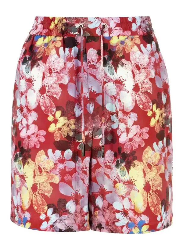 Iceberg Floral-print Bermuda Shorts - Red