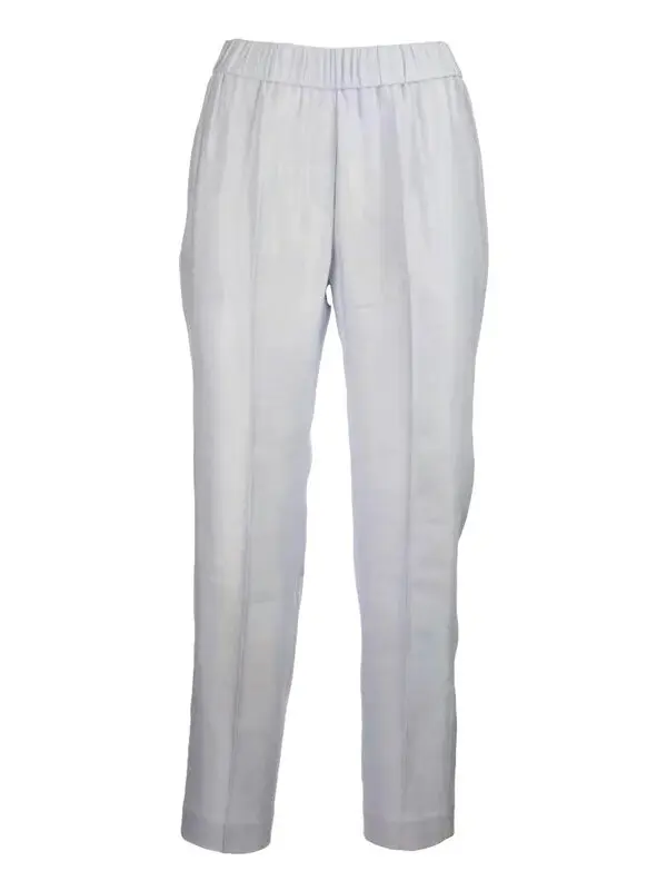 Peserico Elasticated Tapered Trousers - Blue