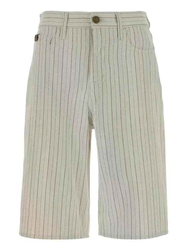 Jacob Cohen Pinstripe Buttoned Shorts - Neutrals