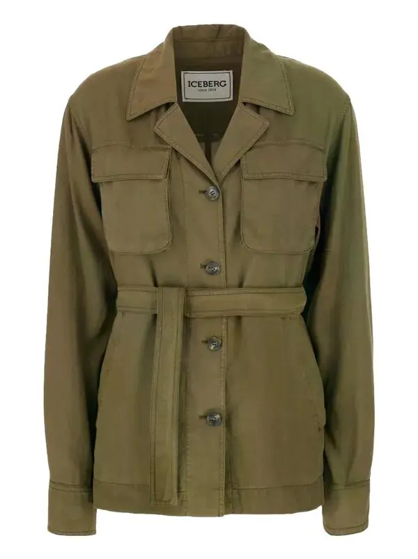 Iceberg Belted Jacket - Green