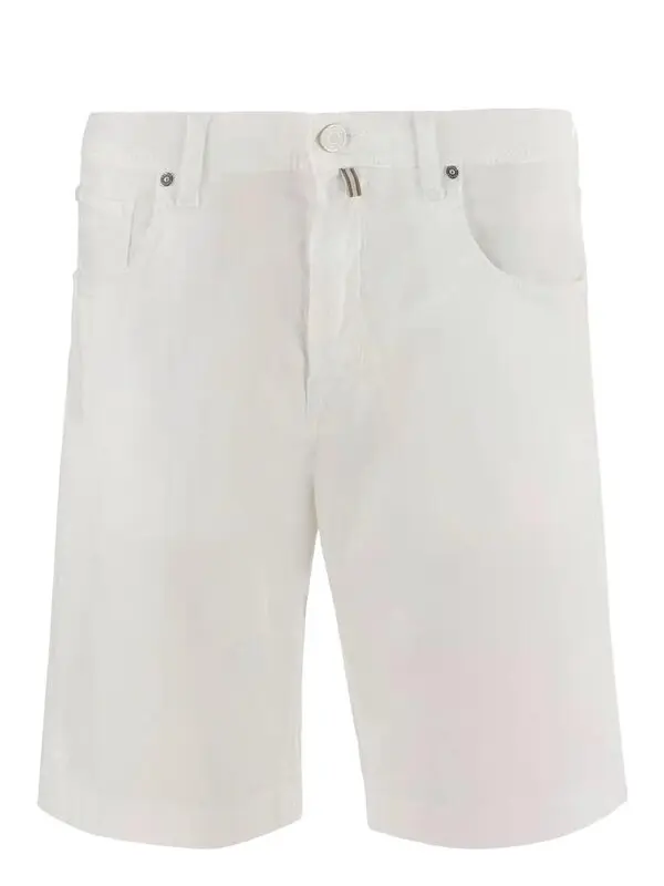 Jacob Cohen Five-pocket Bermuda Shorts - White
