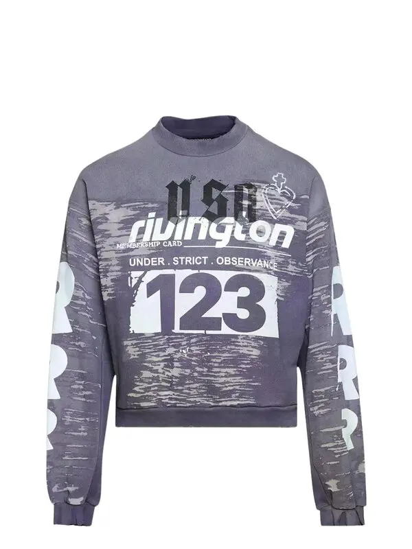 RIVINGTON ROI REBIS Graphic-print Sweatshirt - Purple