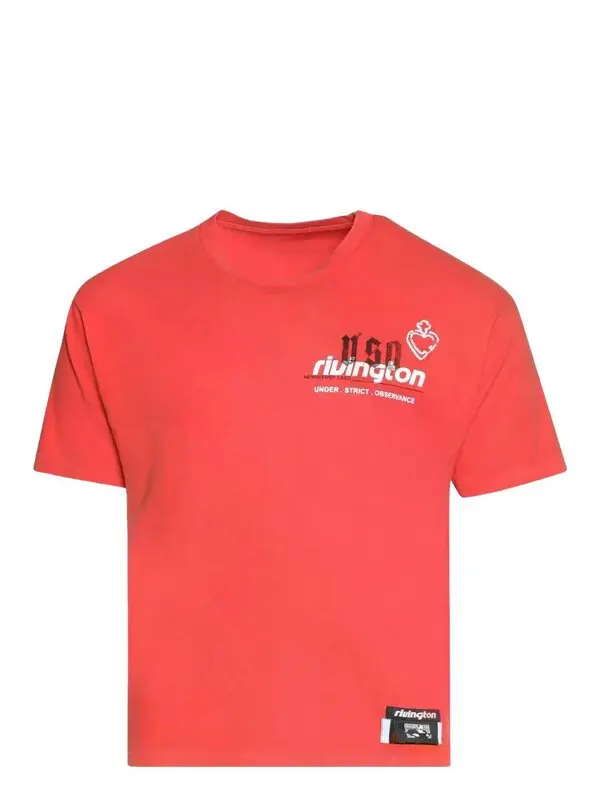 RIVINGTON ROI REBIS Membership Uso Logo-graphic T-shirt - Red
