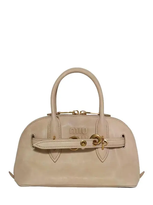 Miu Miu Small Top-handle Shoulder Bag - Neutrals