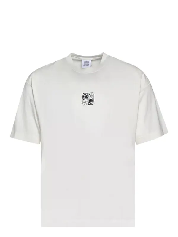 Vetements Biker Cross-logo T-shirt - White