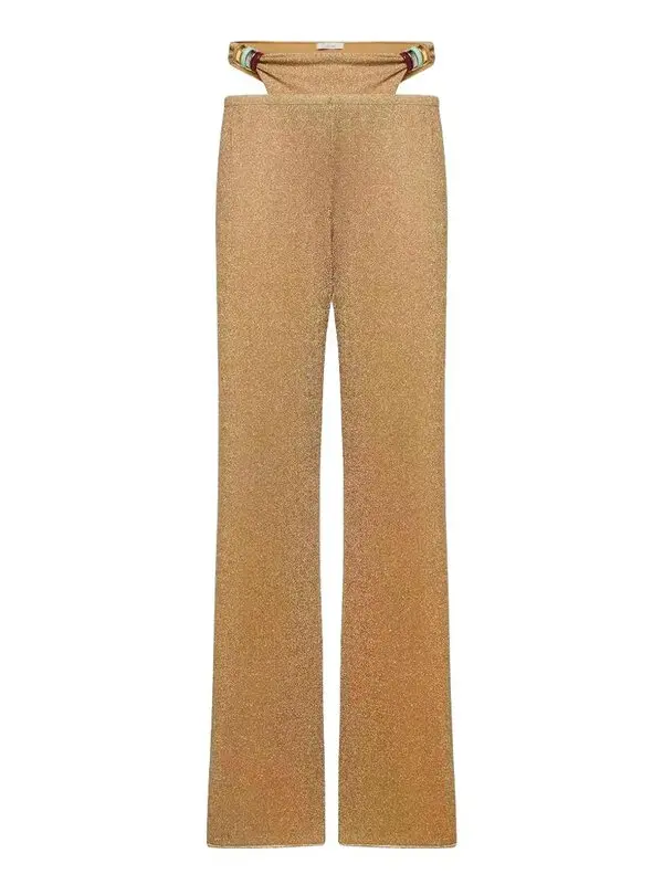 Oseree Lumière Multi-ring Cut-out Trousers - Gold