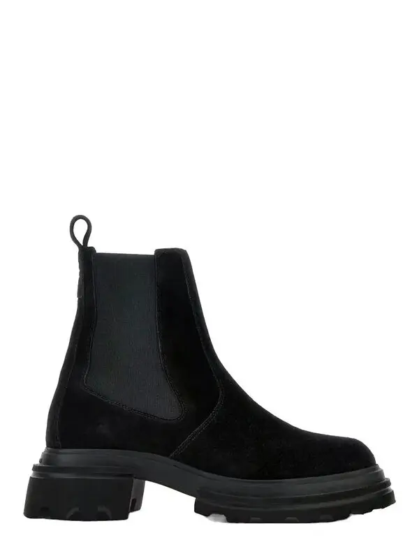 Hogan Suede Ankle Boots - Black