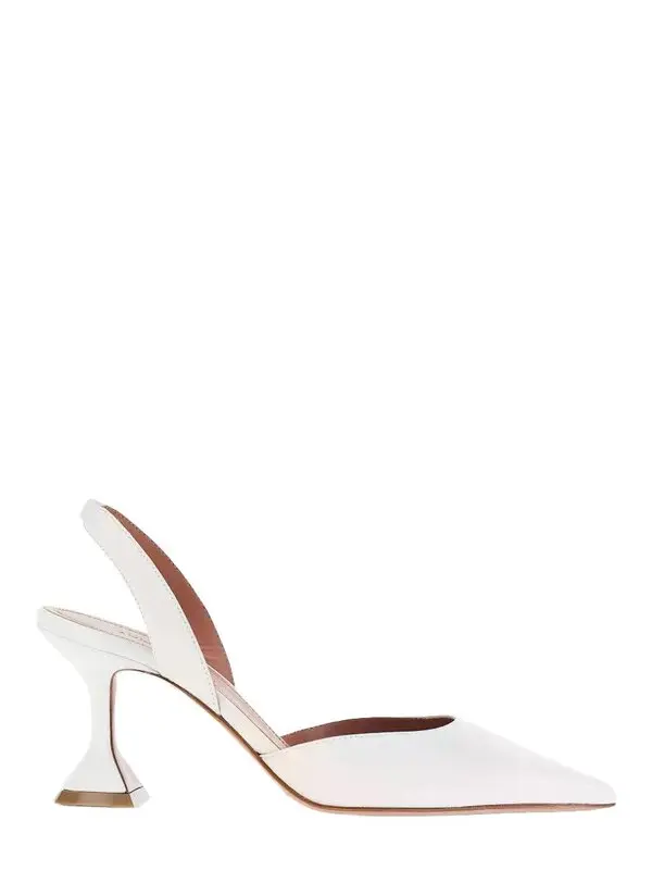 Amina Muaddi Holli Slingback Pumps - White