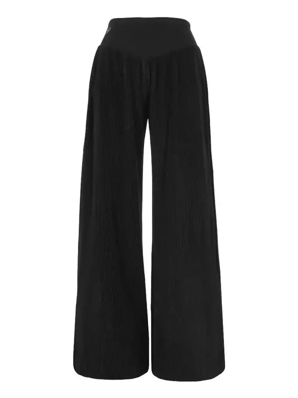 MACRON Elasticated-waistband Trousers - Black