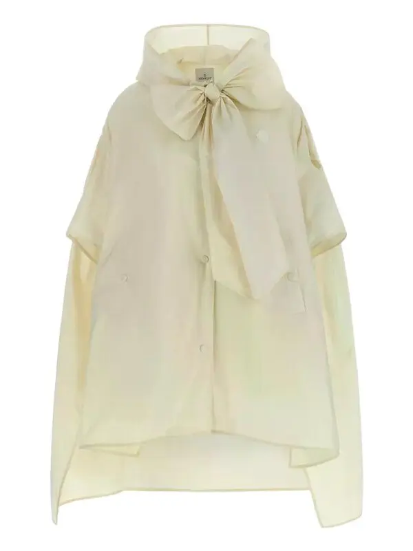 Moncler Logo-patch Cape - Neutrals