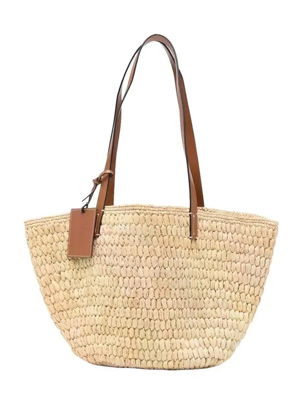 Manebí Raffia Shoulder Bag - Neutrals