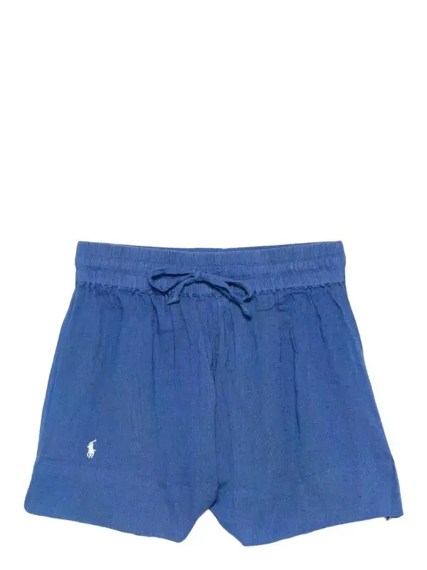 Polo Ralph Lauren Logo-embroidered Drawstring Shorts - Blue
