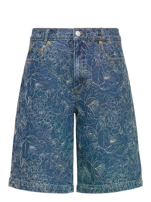 Cinq À Sept Betsy Floral Shorts - Blue