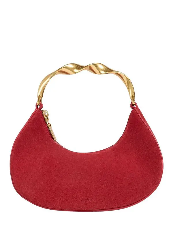 Simkhai Nixi Suede Tote - Crimson