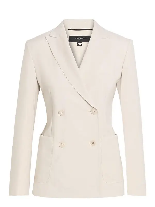 Max Mara Nervoso Wool Blazer - Ecru