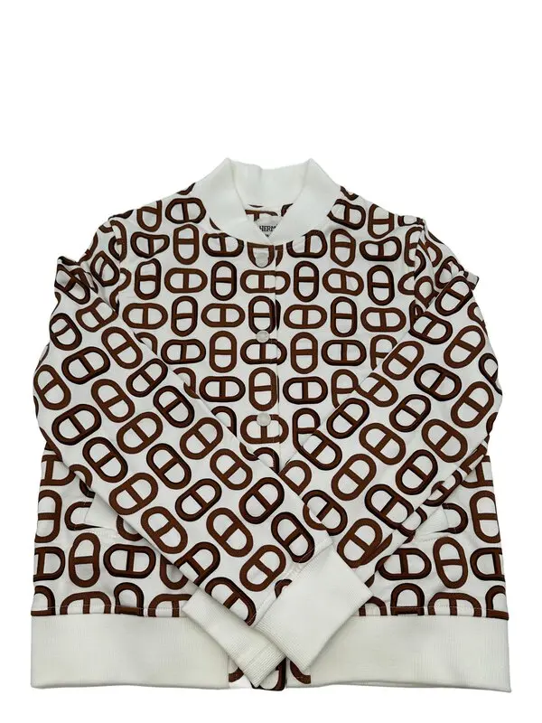 Hermès Chaine D'ancre Varsity Jacket - White