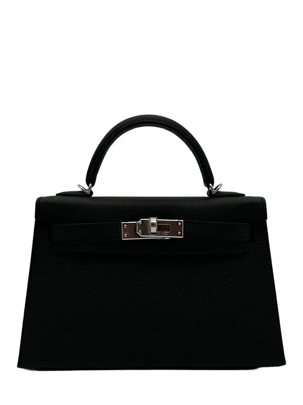 Hermès Mini Kelly Epsom With Palladium Hardware - Black
