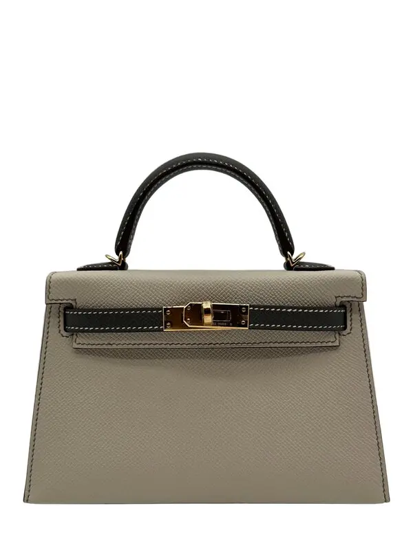 Hermès Mini Kelly 20cm Epsom With Gold Hardware - White