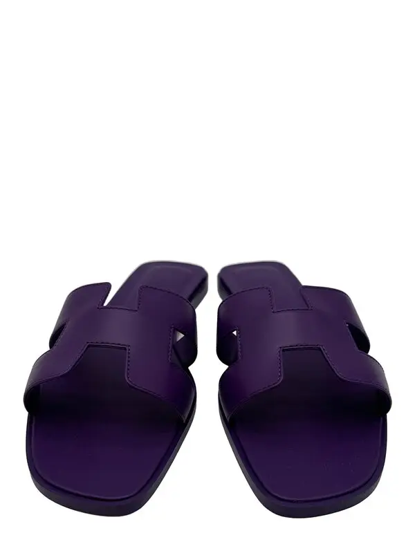 Hermès Leather Sandal - Purple