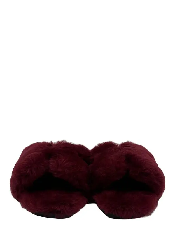 Hermès Oran Sandal Shearling - Red