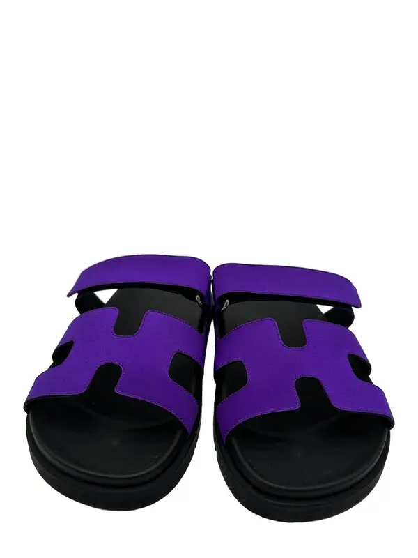 Hermès Satin Chypre Sandal - Purple
