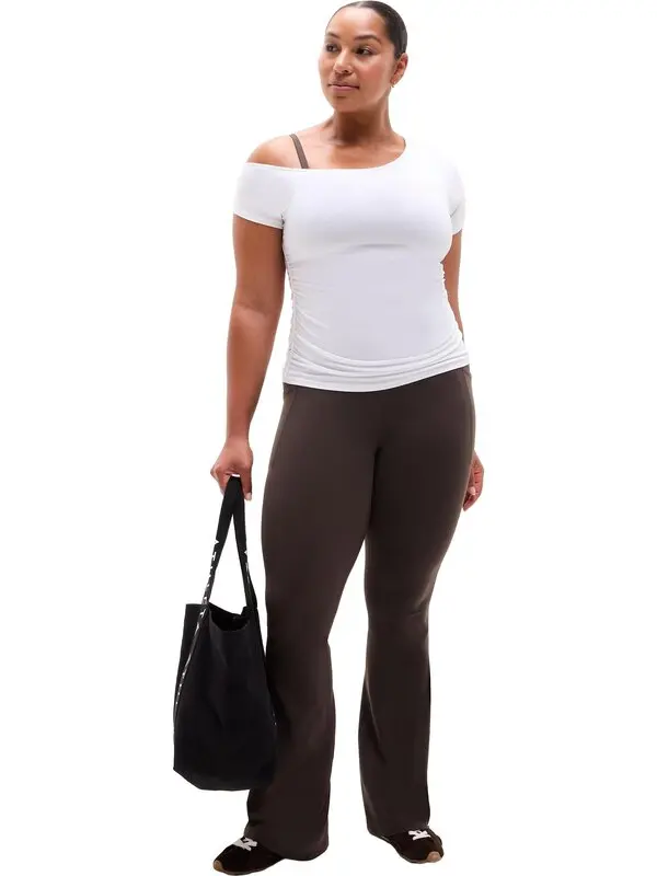 Athleta Salutation Stash Flare Pant - Truffle