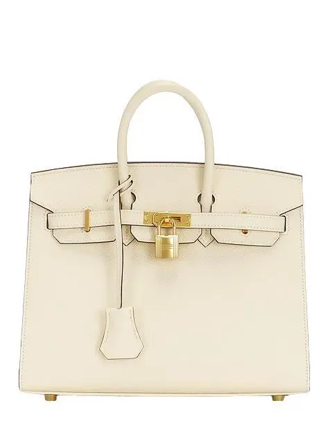 FWRD RENEW Hermes Epsom Birkin 25 Handbag - Nata