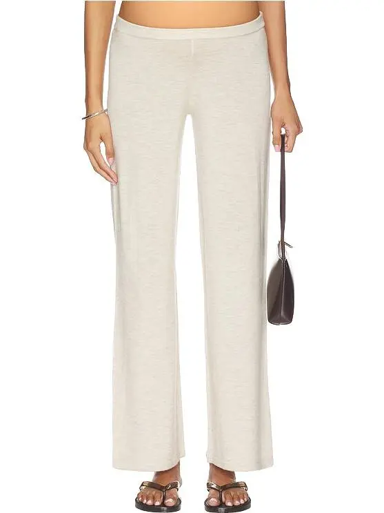 Hatch The Celeste Knit Pant - Oat Melange