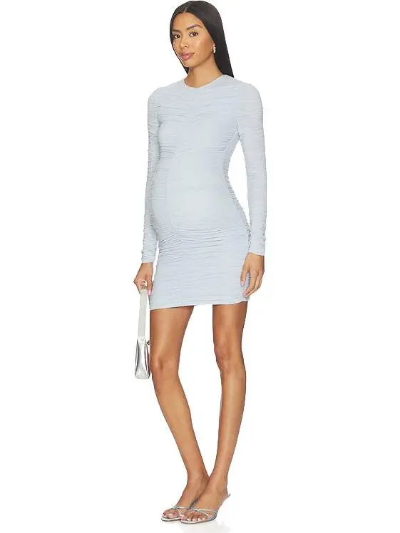 BUMPSUIT Ruched Airbrush Mini Dress - Powder Blue