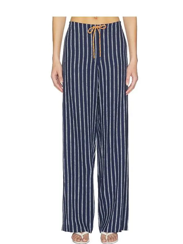 The Upside Belize Charli Drawstring Pant - Stripe